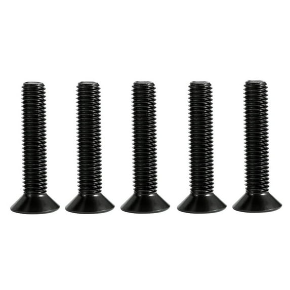 PHYSUN-M7 x 35mm Countersunk Flat Head Screws, 5 Pack, Black, Alloy ...