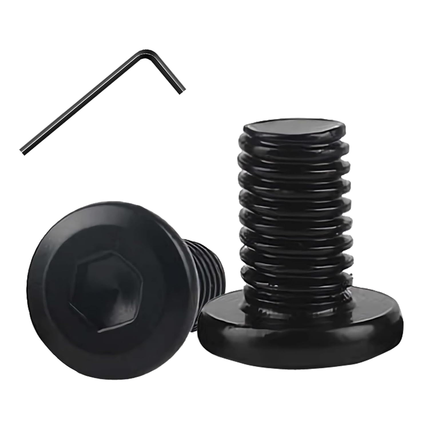 PHYSUN-Metuja M8-1.25 x 8mm,20-Pack Black Flat Head Hex Socket Cap ...