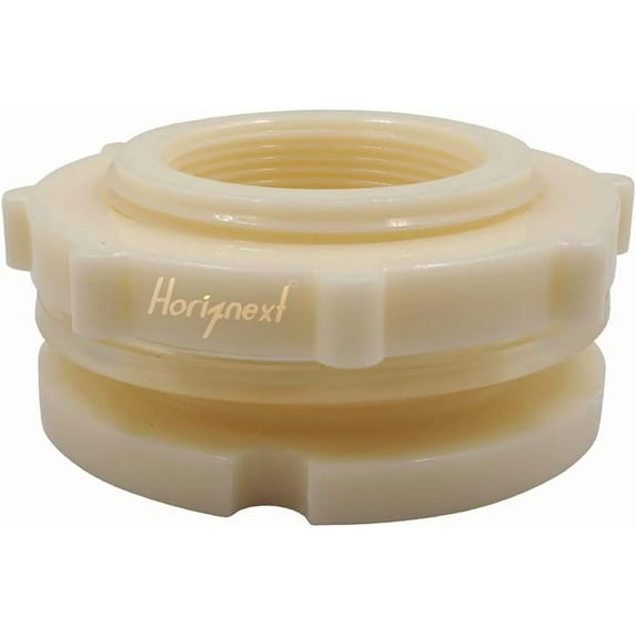 PHYSUN-NPT1-1/2 ABS bulkhead fitting, pipe connector for rain barrel ...