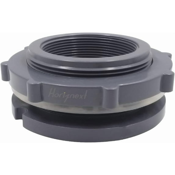 PHYSUN-NPT1-1/2 PVC bulkhead fitting, plastic pipe connector for rain ...