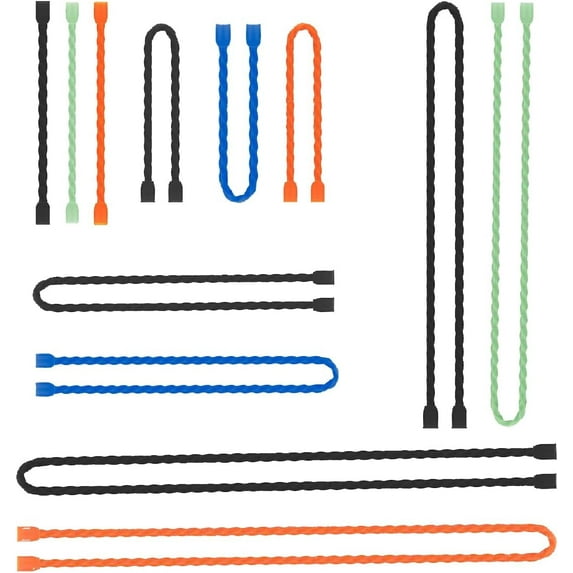 PHYSUN-Original Reusable Silicone Wire Ties, 12 assortment pack ...