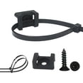 PHYSUN-Pro-Grade, Slim, 1x .6 Cable Tie Mounts With Screws 100 Pack ...