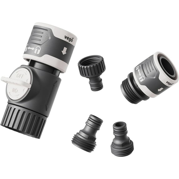 PHYSUN-Quick Connector Set with Shut Off Valve and Water Stop & Lock ...