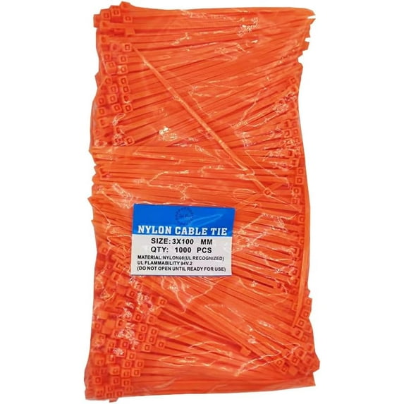 PHYSUN-SYD 4 Inch length, 18lb Small size Self Locking Nylon Cable Zip ...