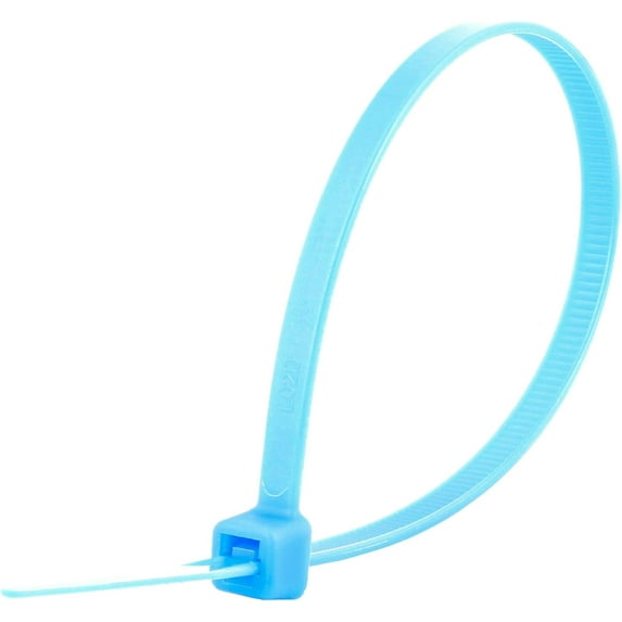PHYSUN-Secure 8 Inch Fluorescent Blue 50 lb Standard Nylon Cable Tie ...