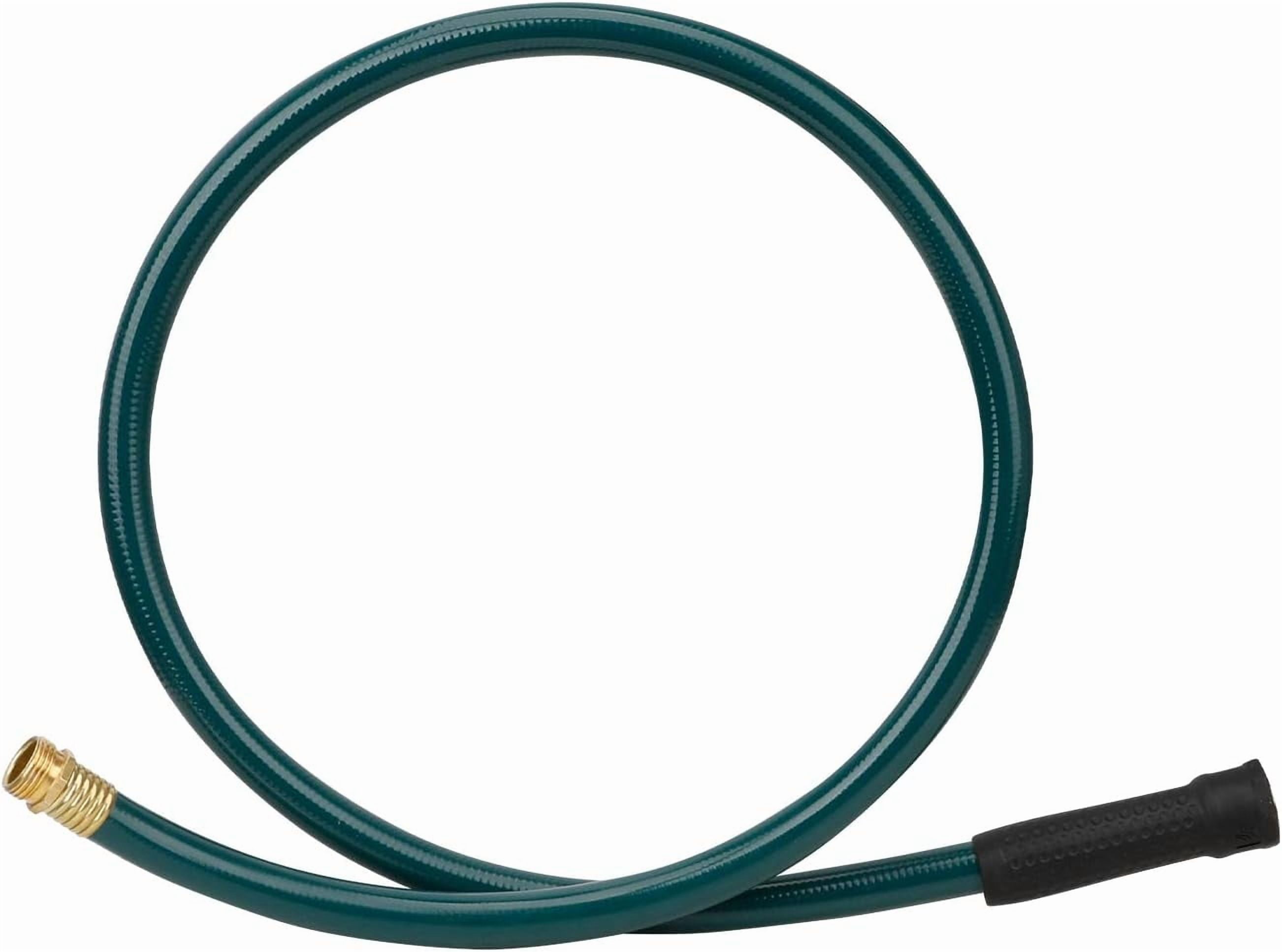 PHYSUN-Short Lead-in Green Garden Hose 5/8 in. x 4 ft. -Kink Free, No ...