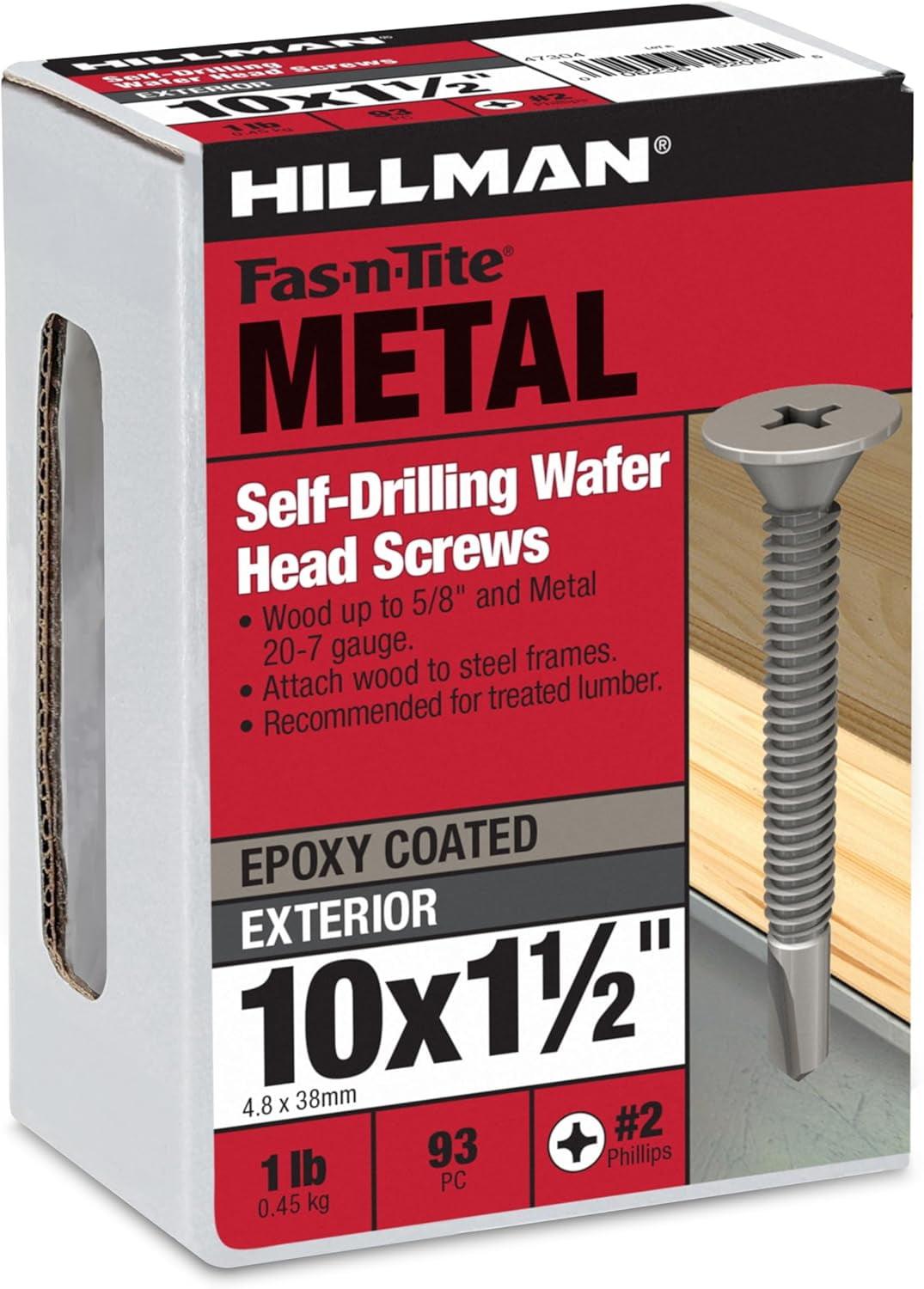 PHYSUN-The Group 47304 10-24-Inch x 1-1/2-Inch Wafer Head Phillips Self ...