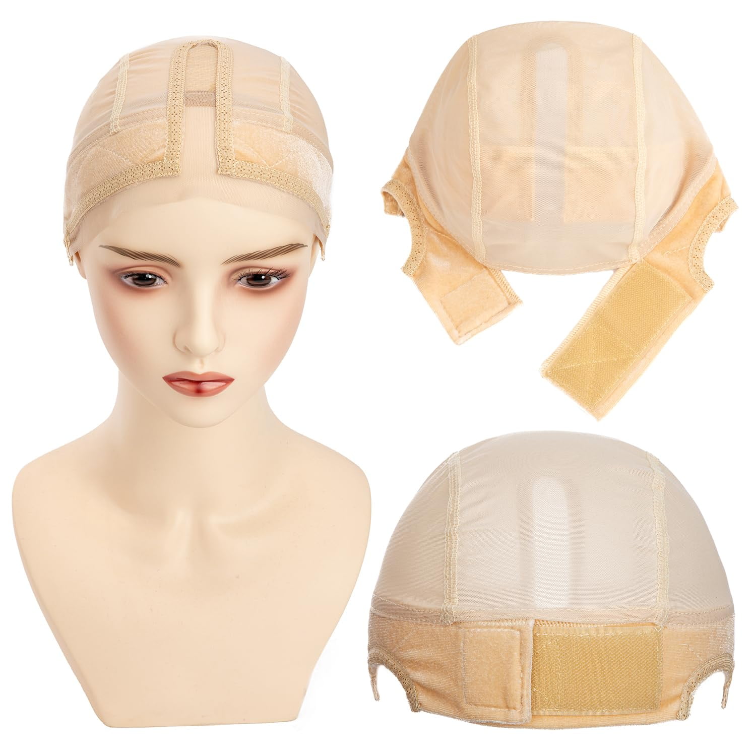 PHYSUN-Wig Caps with Grip Band for Keeping Wigs in Place T-shape Wig ...