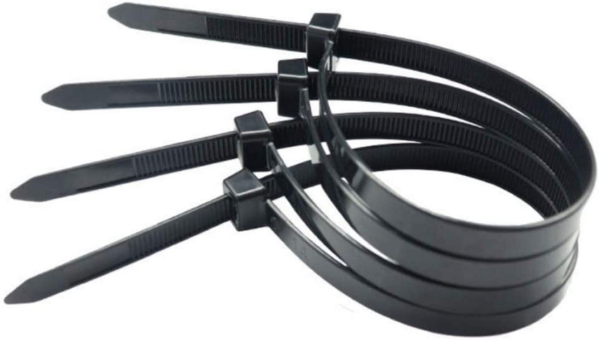 PHYSUN-Zip ties 12 inch Black small Nylon Cable ties 100 per pack for ...