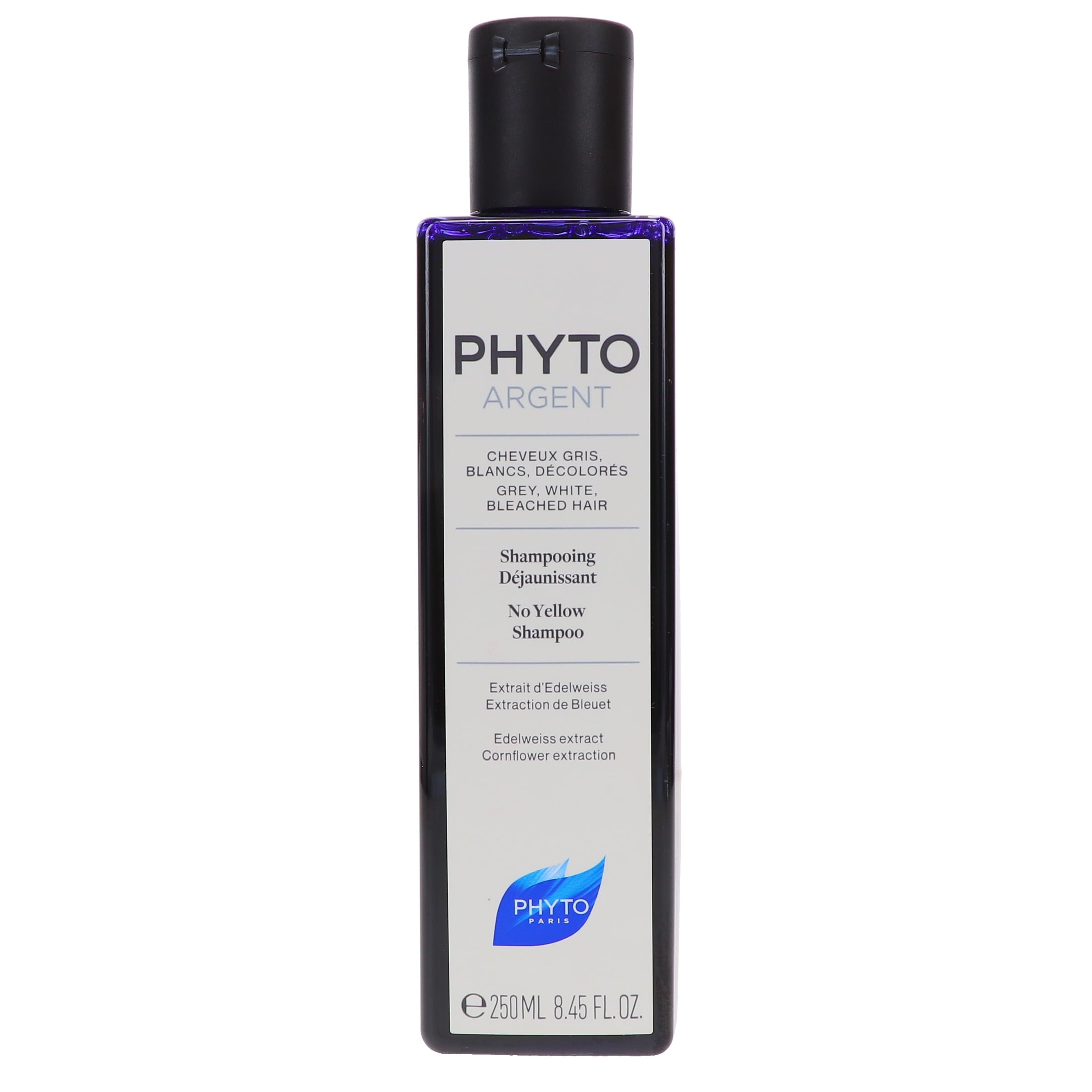 PHYTO PHYTOARGENT No Yellow Shampoo 8.45 oz - Neutralizes Yellow Tones ...
