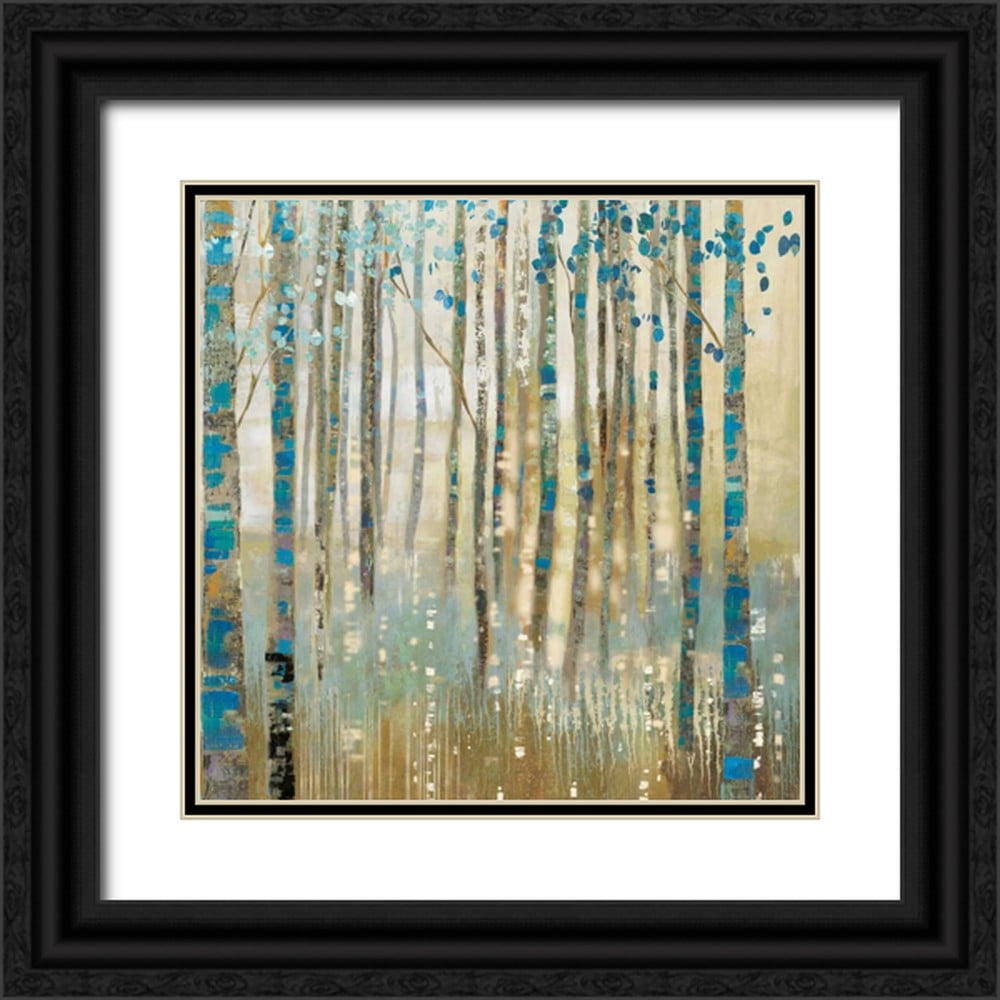 PI Galerie 12x12 Black Ornate Wood Framed with Double Matting Museum ...