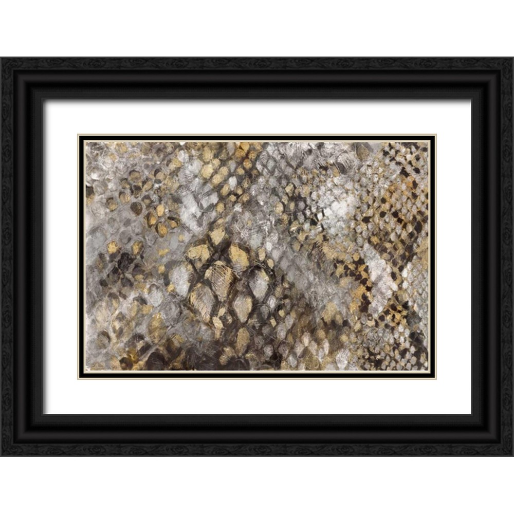 PI Galerie 14x11 Black Ornate Wood Framed with Double Matting Museum ...