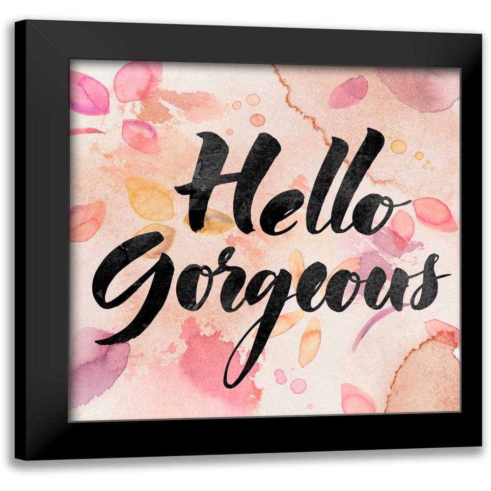 PI Galerie 15x15 Black Modern Framed Museum Art Print Titled - Hello ...