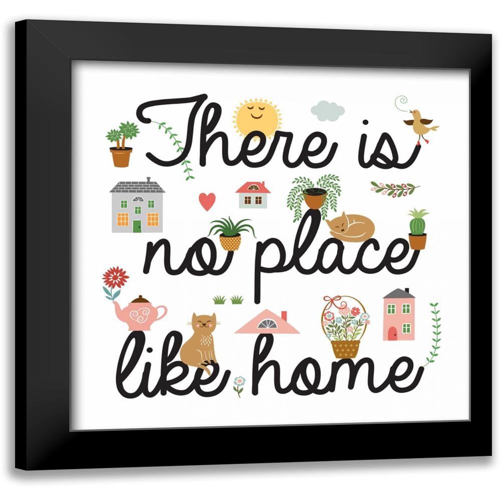 PI Galerie 15x15 Black Modern Framed Museum Art Print Titled - No Place ...