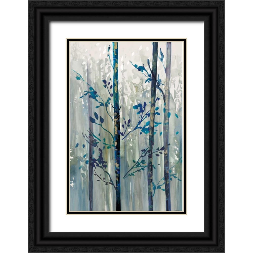 PI Galerie 17x24 Black Ornate Wood Framed with Double Matting Museum ...