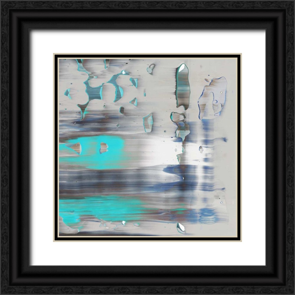 PI Galerie 20x20 Black Ornate Wood Framed with Double Matting Museum ...