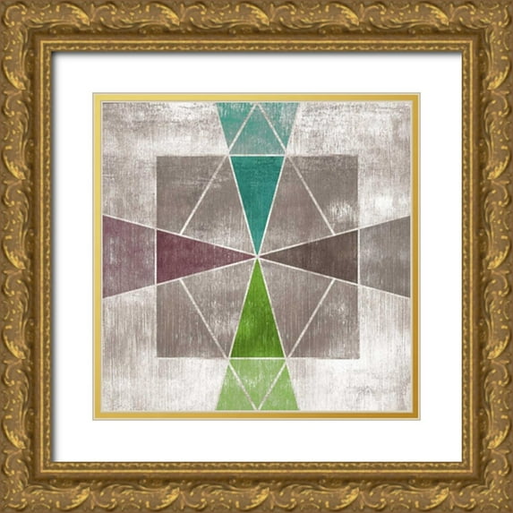 PI Galerie 26x26 Gold Ornate Wood Framed with Double Matting Museum Art ...