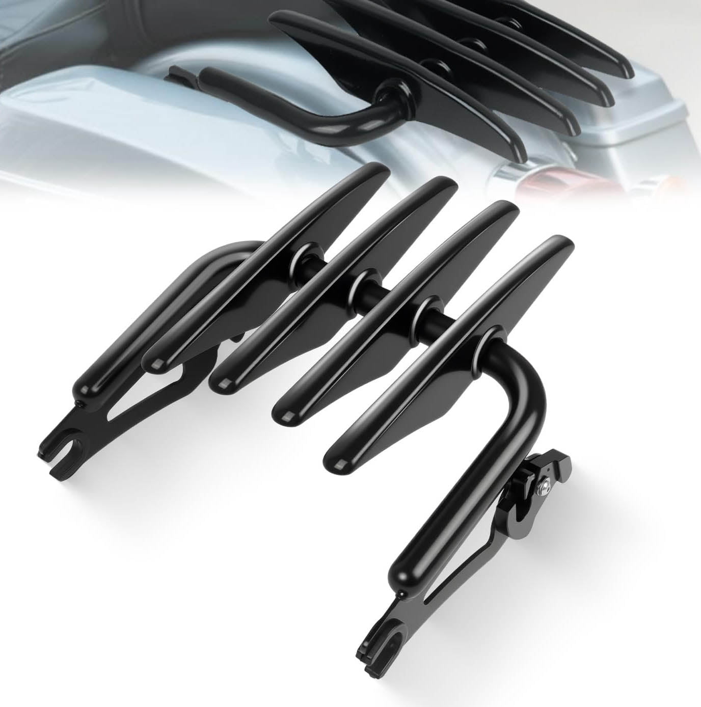 PI Stealth Luggage Rack for Harley Davidson, Motorcycle Detachable ...