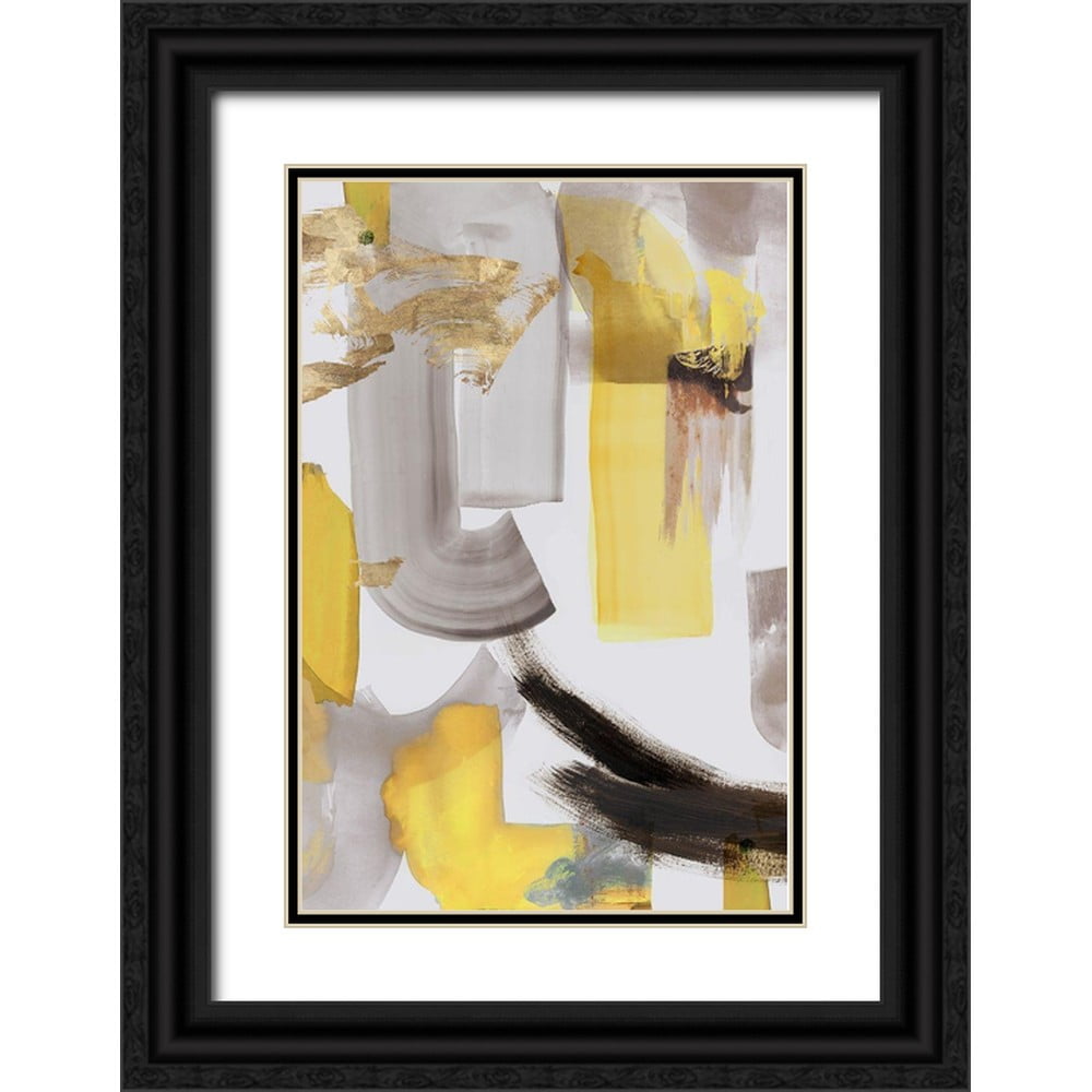 PI Studio 11x14 Black Ornate Wood Framed with Double Matting Museum Art ...