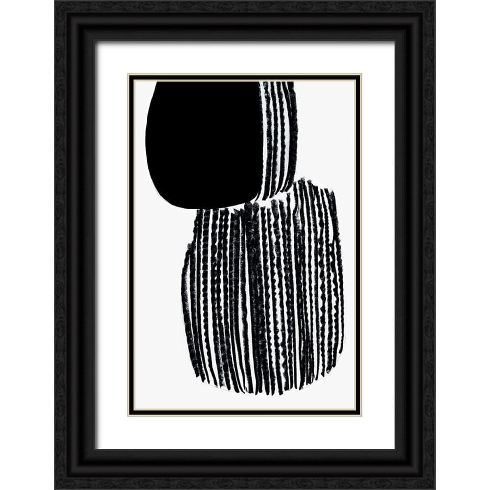 PI Studio 11x14 Black Ornate Wood Framed with Double Matting Museum Art ...