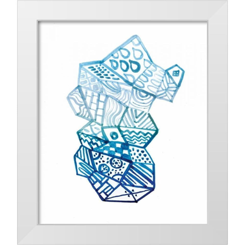 PI Studio 12x14 White Modern Wood Framed Museum Art Print Titled ...