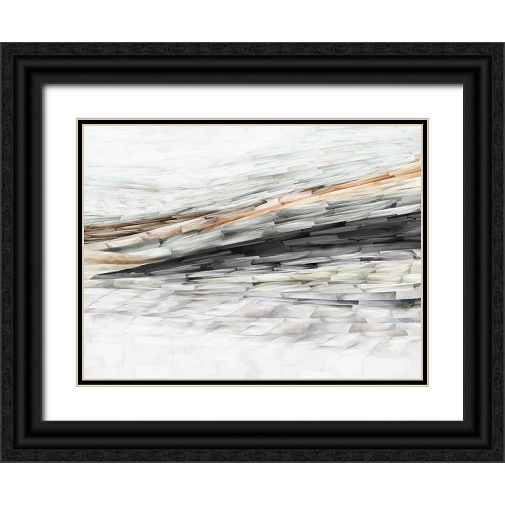 PI Studio 14x12 Black Ornate Wood Framed with Double Matting Museum Art ...