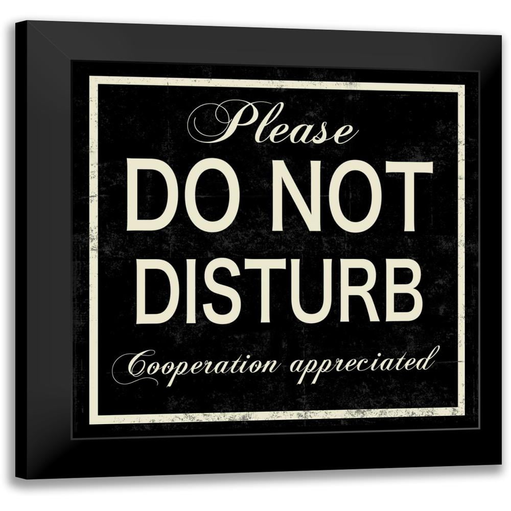 PI Studio 15x15 Black Modern Framed Museum Art Print Titled - Do Not ...