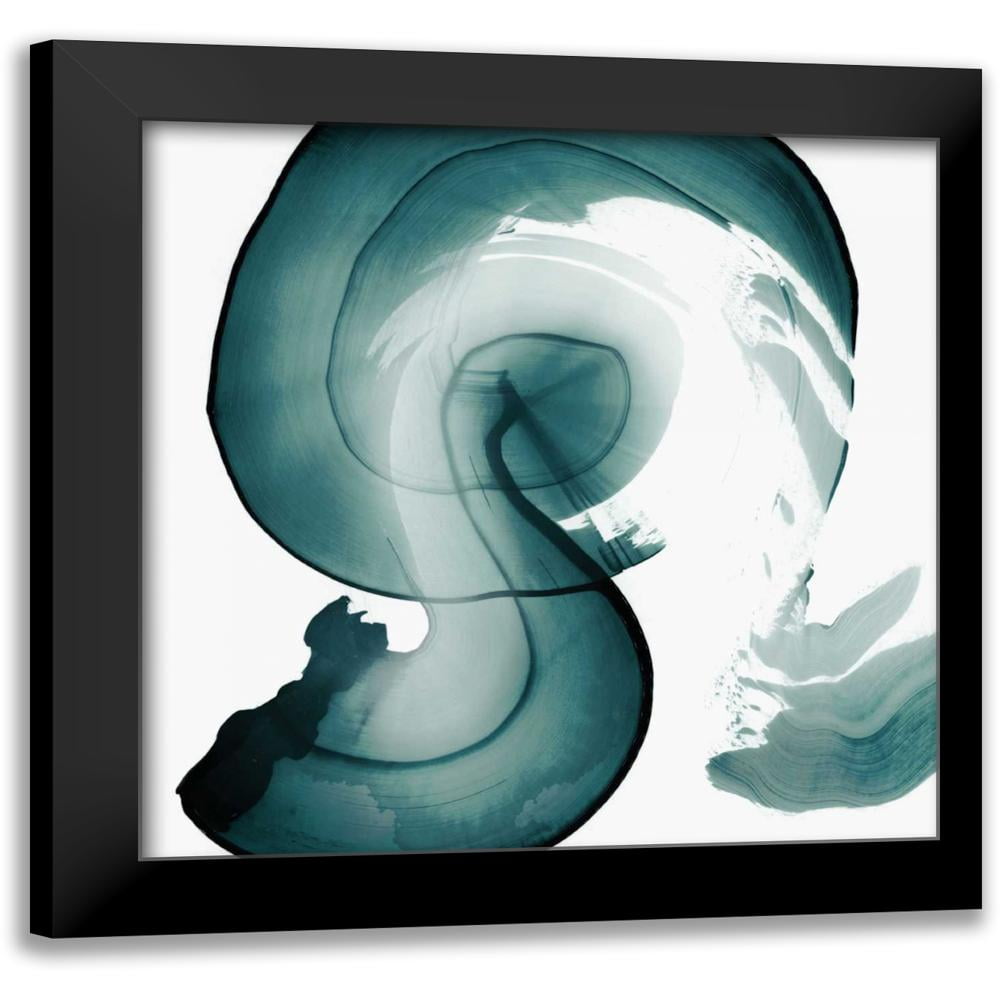 PI Studio 15x15 Black Modern Framed Museum Art Print Titled - Swirl IV ...