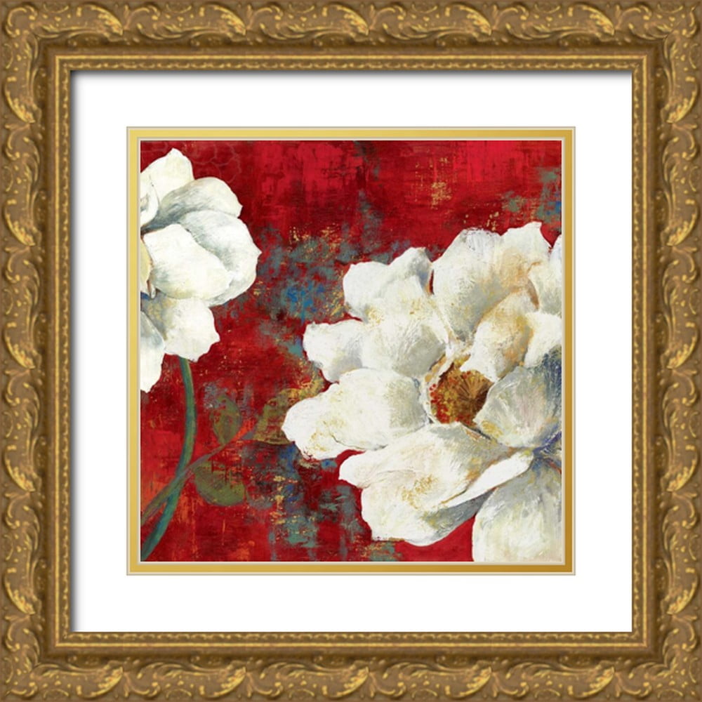 PI Studio 15x15 Gold Ornate Wood Framed with Double Matting Museum Art Print Titled - Velvet I ...