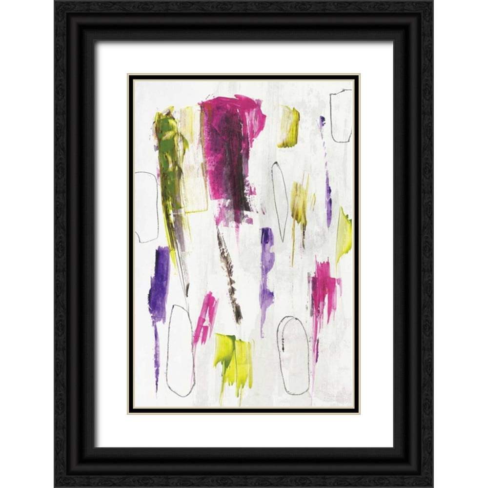 PI Studio 17x24 Black Ornate Wood Framed with Double Matting Museum Art ...