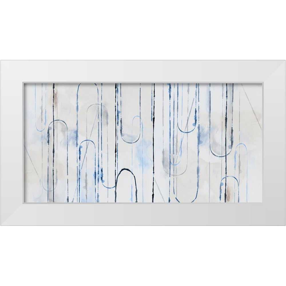 PI Studio 18x11 White Modern Wood Framed Museum Art Print Titled - Blue ...