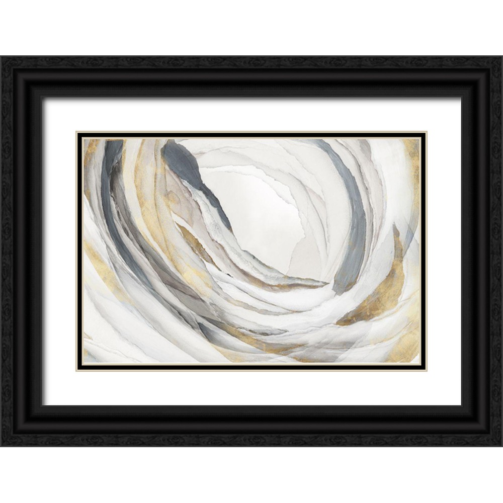 PI Studio 18x13 Black Ornate Wood Framed with Double Matting Museum Art ...