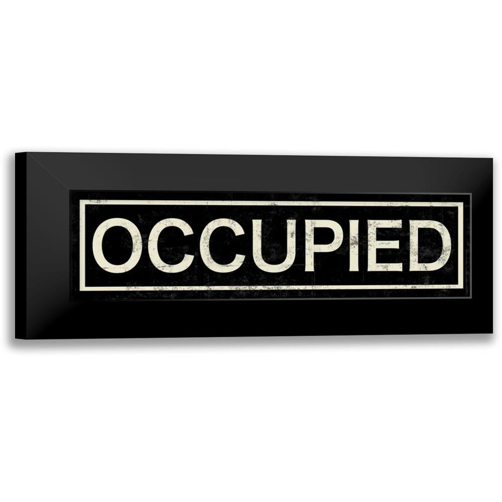 PI Studio 18x8 Black Modern Framed Museum Art Print Titled - Occupied ...
