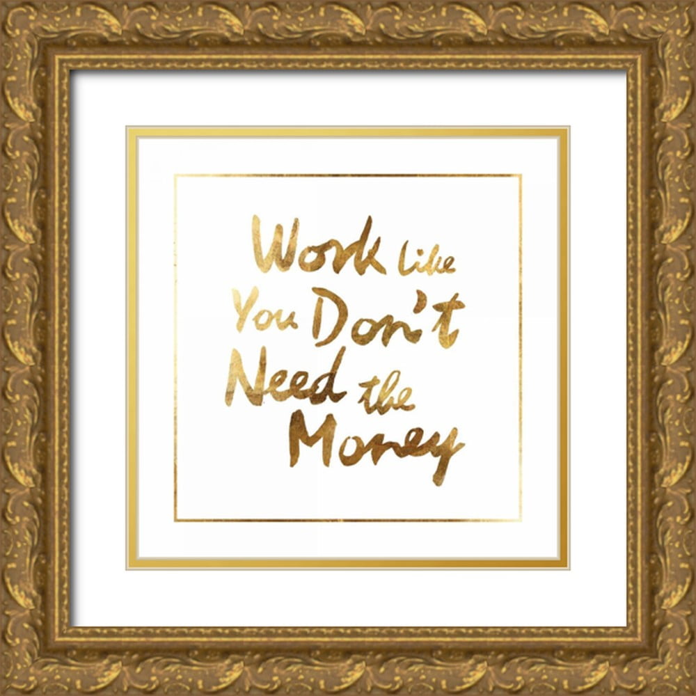 PI Studio 20x20 Gold Ornate Wood Framed with Double Matting Museum Art ...