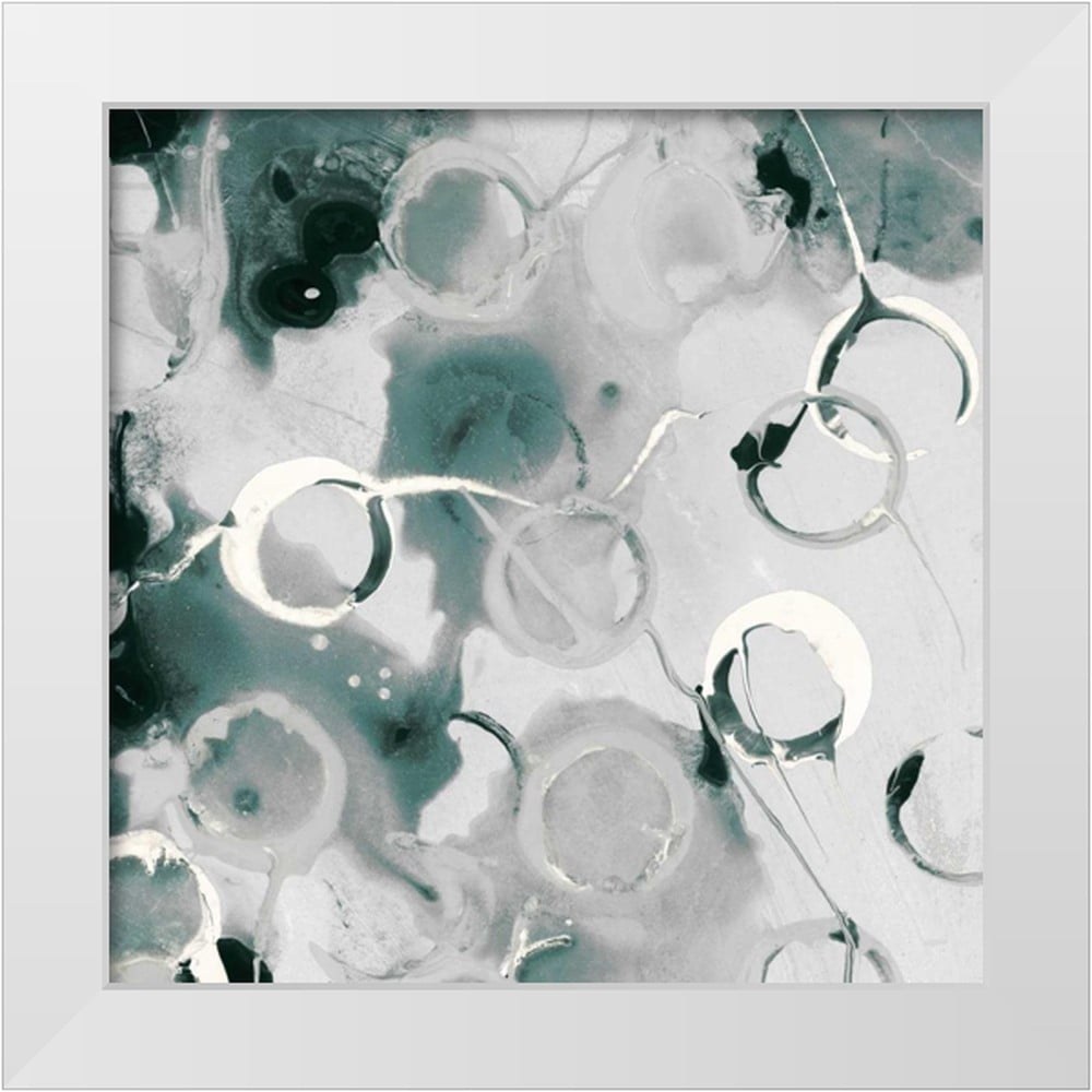 PI Studio 20x20 White Modern Wood Framed Museum Art Print Titled - Teal ...