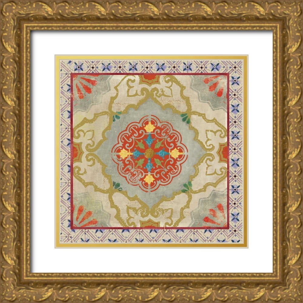 PI Studio 26x26 Gold Ornate Wood Framed with Double Matting Museum Art ...