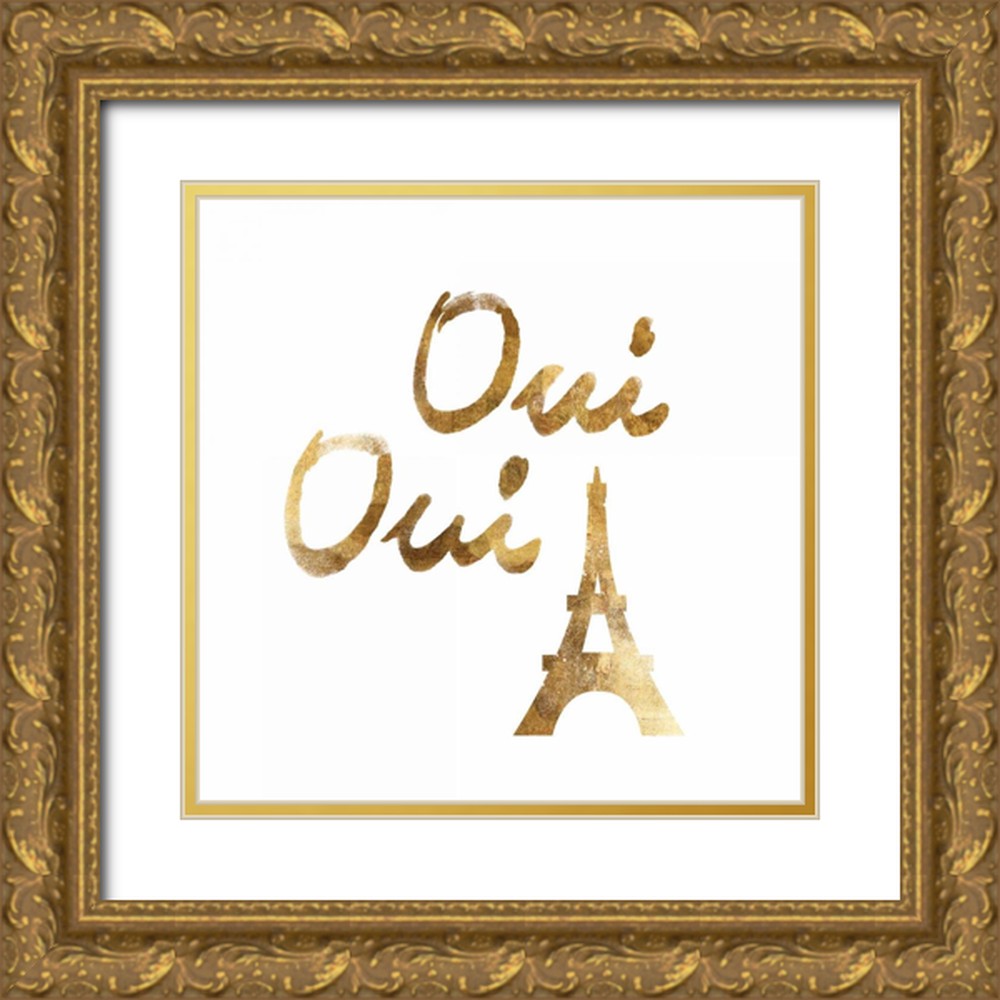 PI Studio 26x26 Gold Ornate Wood Framed with Double Matting Museum Art ...