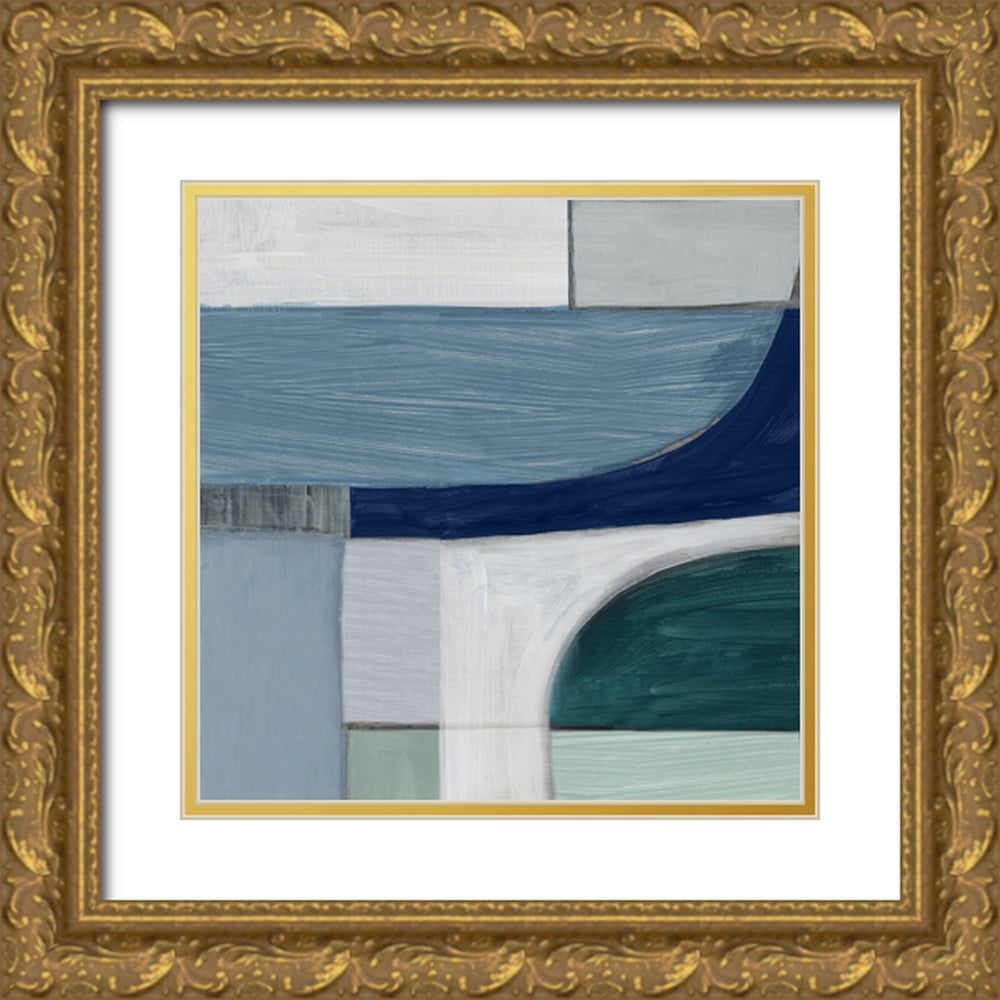 PI Studio 26x26 Gold Ornate Wood Framed with Double Matting Museum Art ...