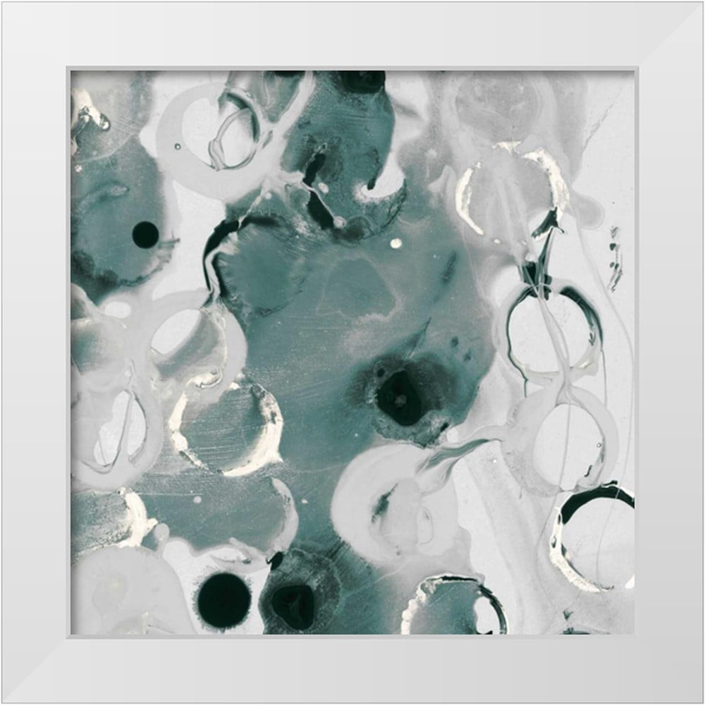 PI Studio 26x26 White Modern Wood Framed Museum Art Print Titled - Teal ...