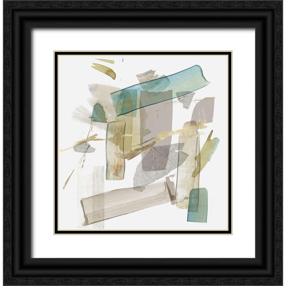 PI Studio 26x27 Black Ornate Wood Framed with Double Matting Museum Art ...