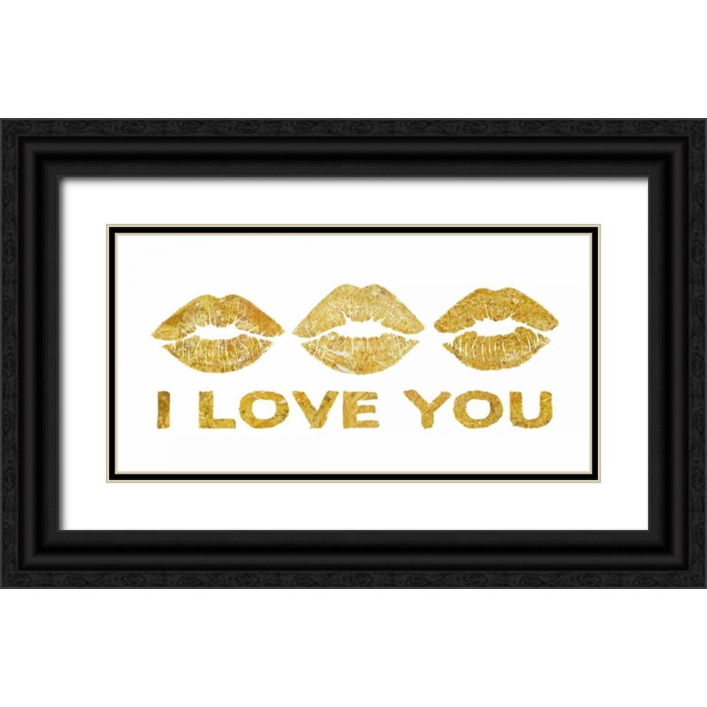 PI Studio 32x18 Black Ornate Wood Framed with Double Matting Museum Art ...