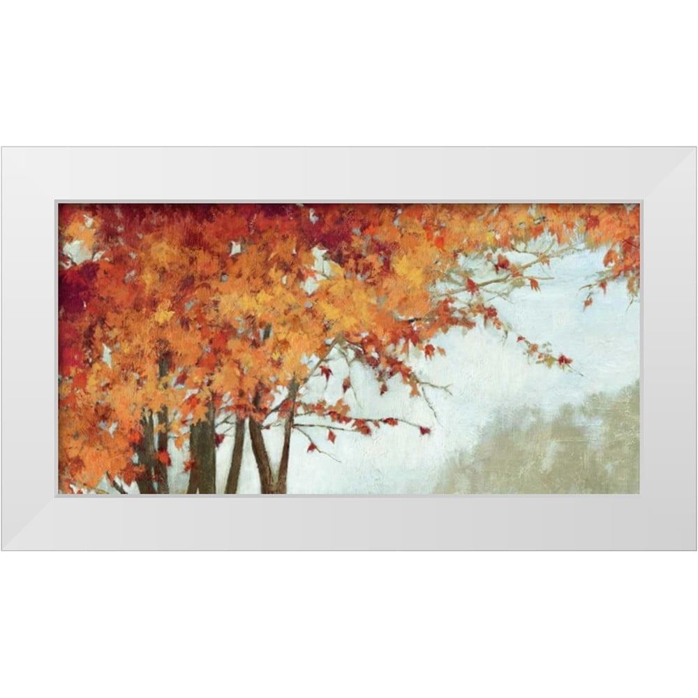 PI Studio 32x18 White Modern Wood Framed Museum Art Print Titled - Fall ...