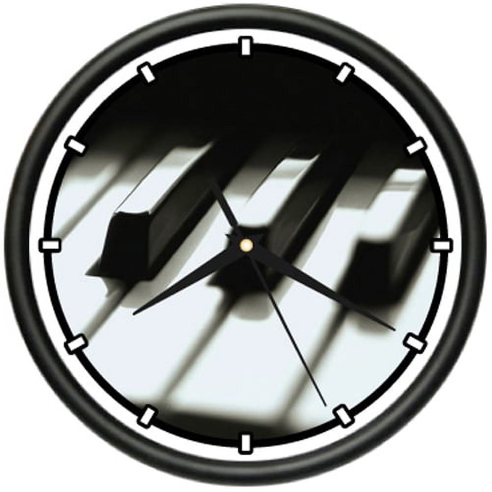 PIANO KEYS Wall Clock player teacher music class gift - Walmart.com