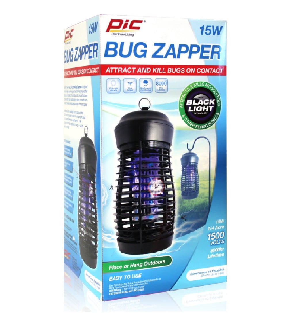 PIC 15W-ZAPPER Outdoor Insect Zapper, 15 Watt, Each - Walmart.com
