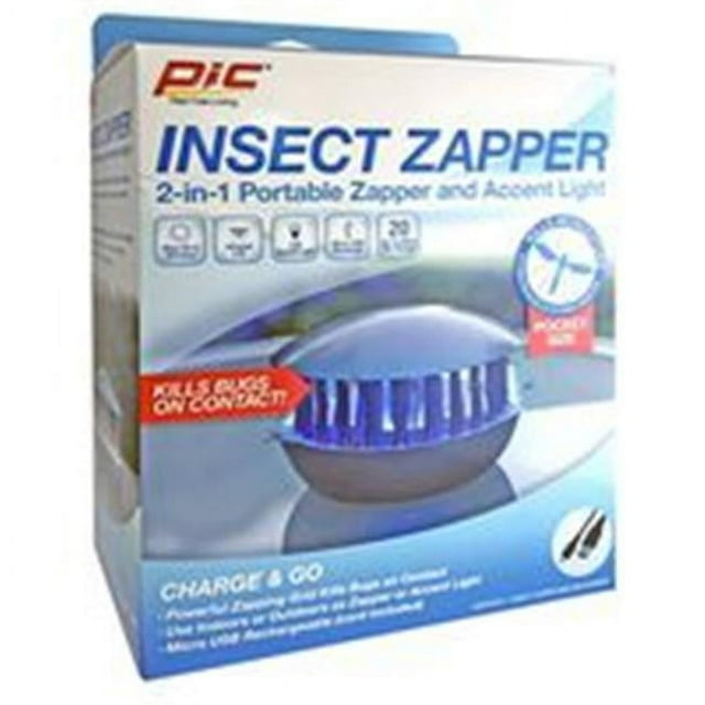 PIC 2-in-1 Rechargeable Portable Insect Zapper & Mosquito Attractant ...