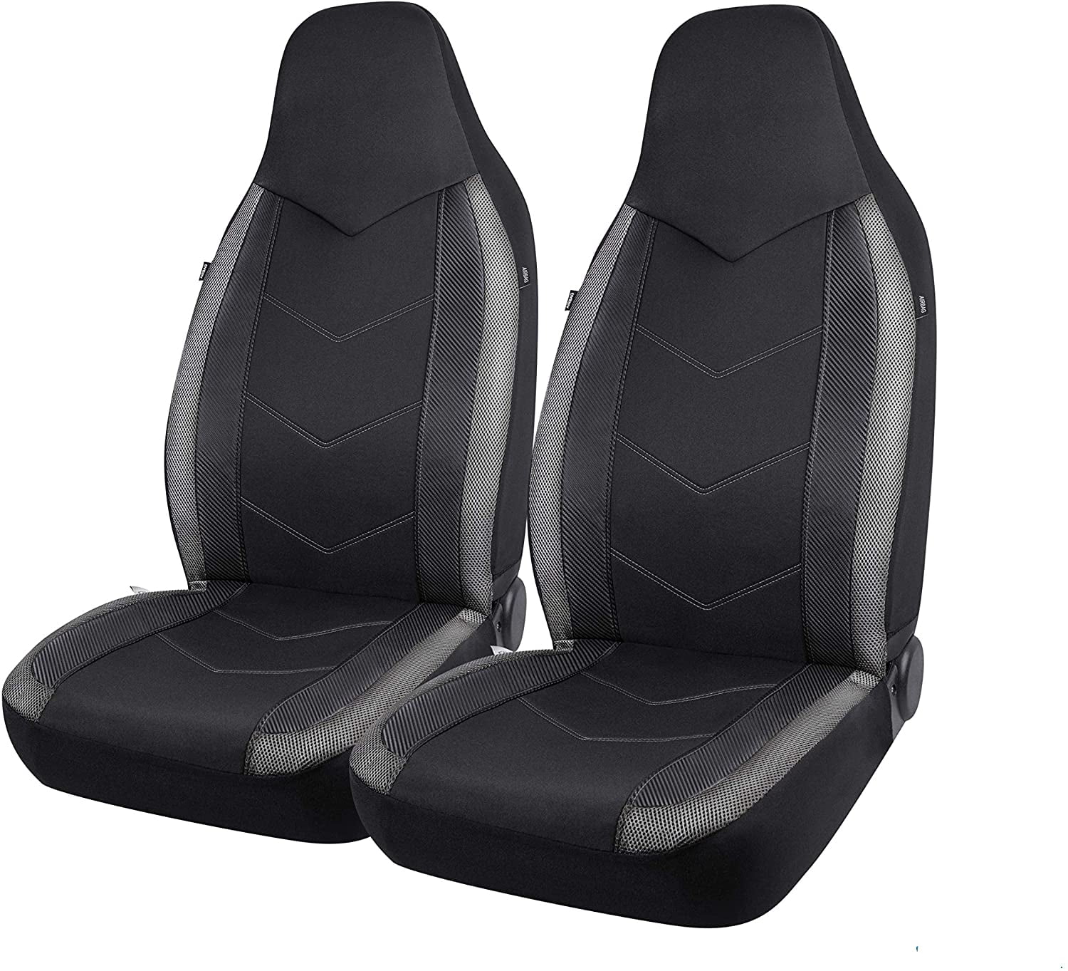 PIC AUTO High Back Car Seat Covers - Sports Carbon Fiber Mesh Design ...
