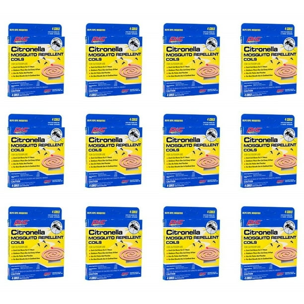 PIC Citronella Burning Mosquito Repellent Coils, Insect Bug Protection ...