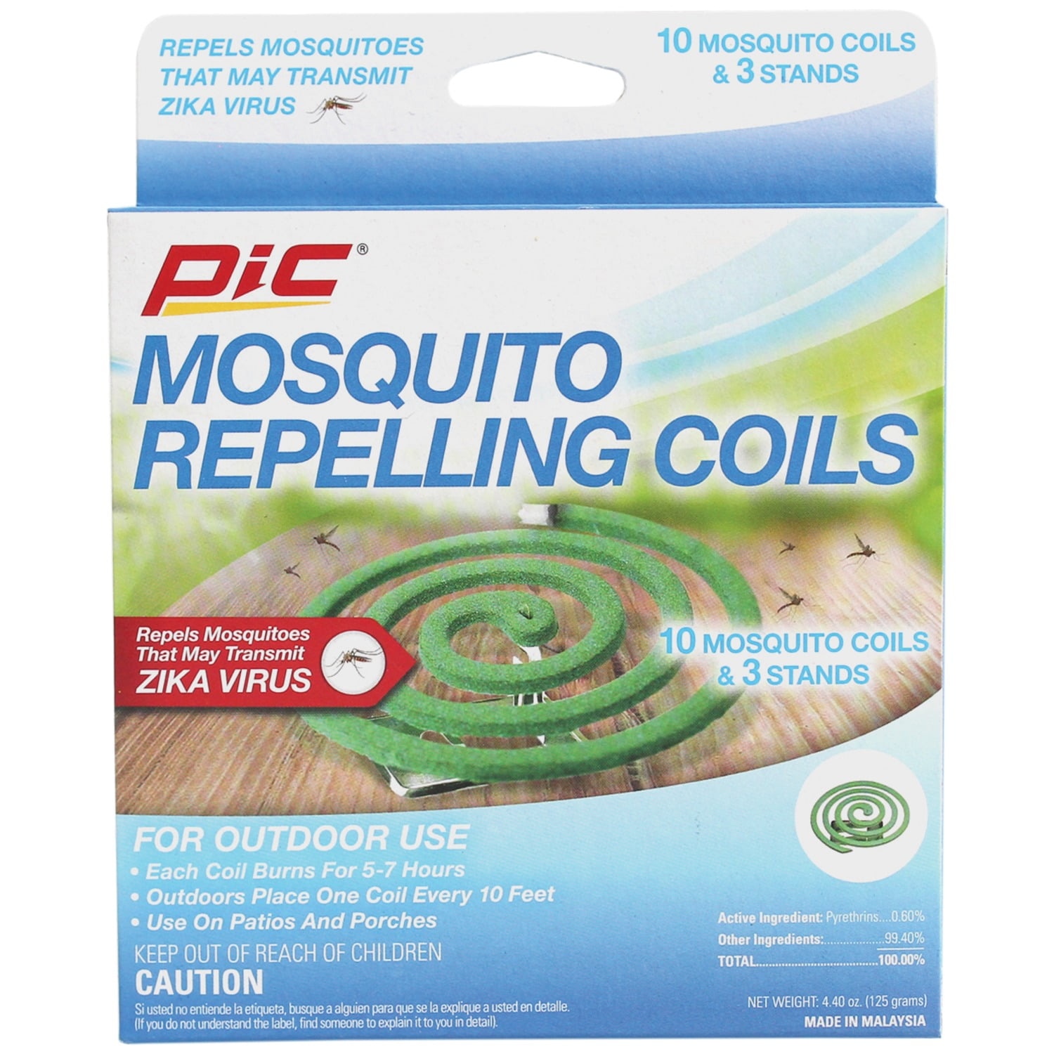PIC Outdoor Mosquito Repelling Coils, 10-piece - Walmart.com