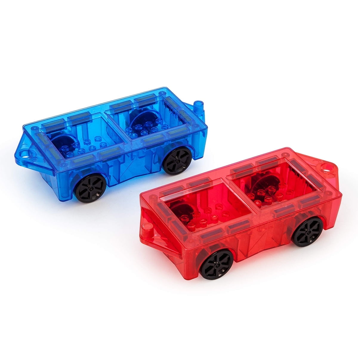 PicassoTiles 2PC Mini Magnetic Construction Toy Car Set, STEM Learning ...