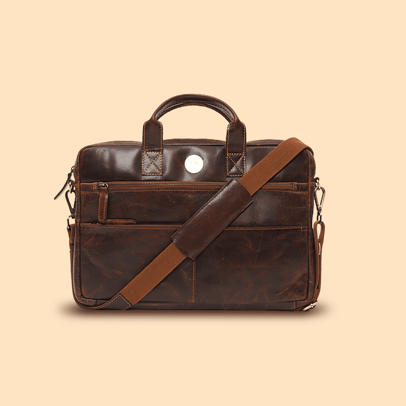 PICCO MASSIMO Premium Leather Made Men’s 15.6-inch Laptop Padded ...